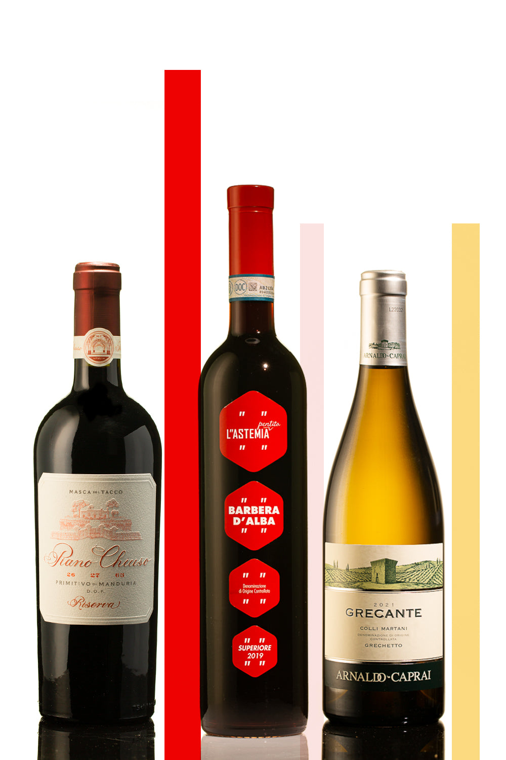 Selected Wines Box: Primitivo di Manduria, Barbera d'Alba and Grechetto ...